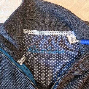 Robert Graham | Sweaters | Mens Robert Graham Navy Quarter Zip Up ...